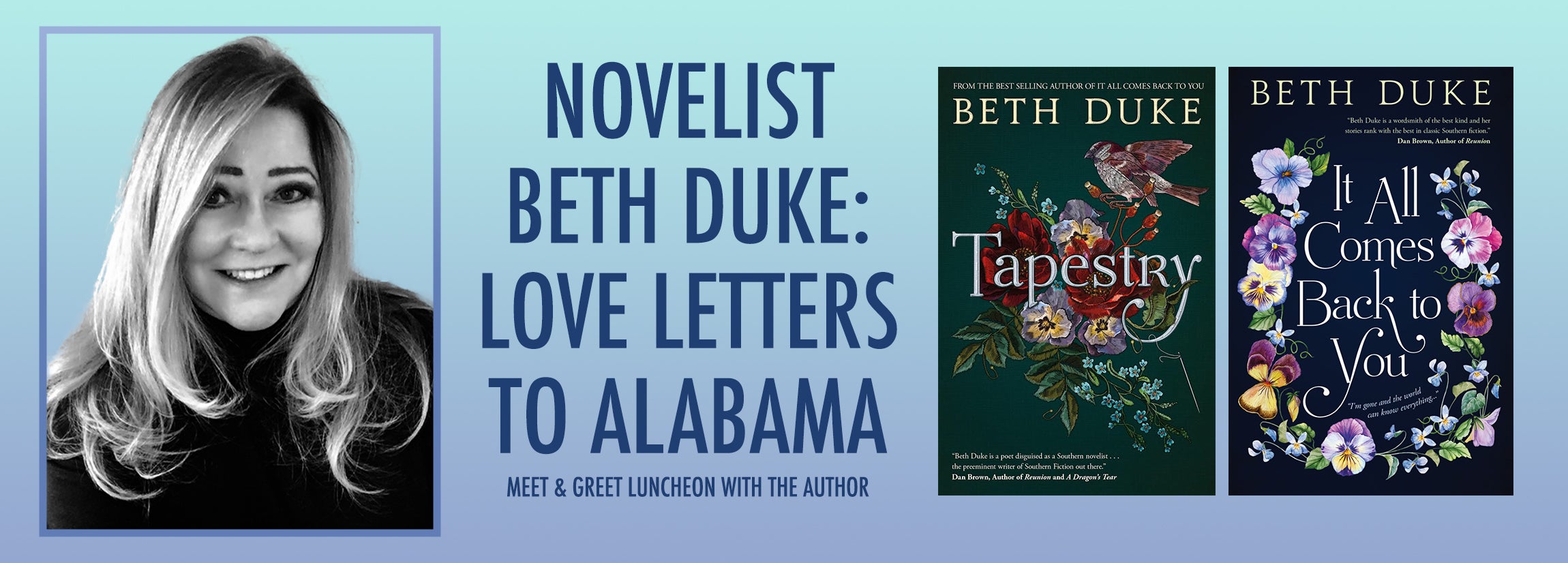 Novelist Beth Duke: Love Letters to Alabama | Oxford Performing Arts Center